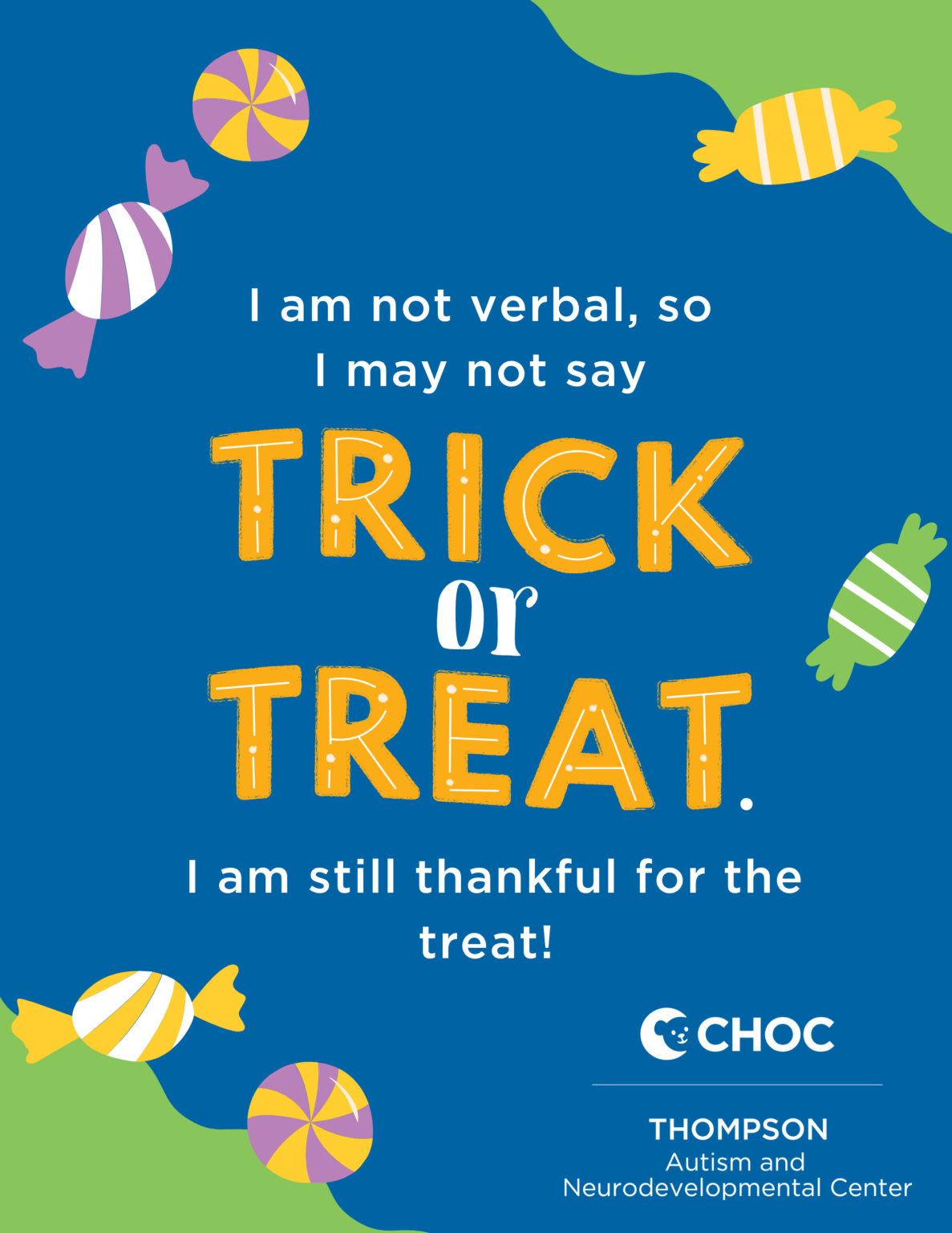 CHOC's trick-or-treating sign for kids with ASD - CHOC - Children's ...